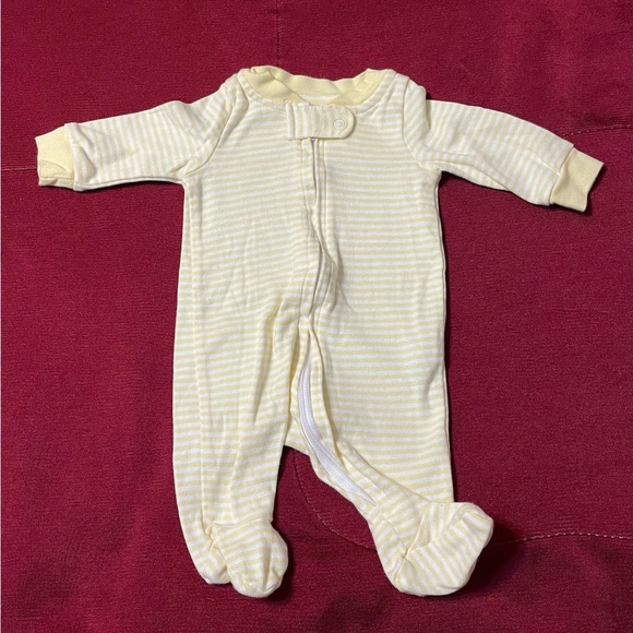 Koala Kids | One Pieces | Koala Baby Yellowwhite Striped Footie Sleeper ...